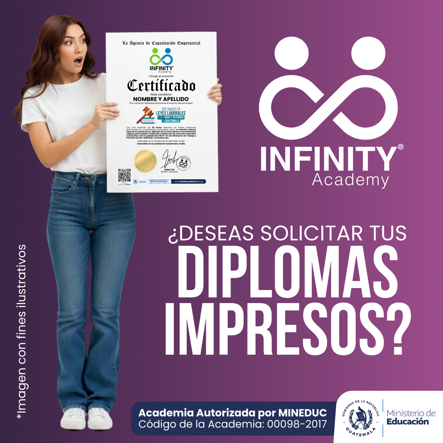 Diplomas Impresos - INFINITY ACADEMY®
